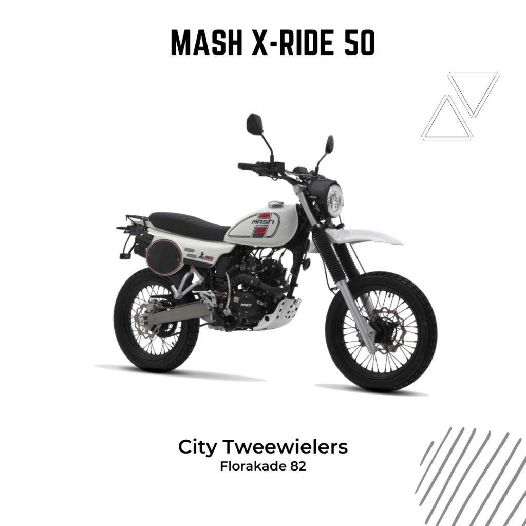Mash X-Ride 50 - Wit - 45KM - Euro 5 - City Tweewielers